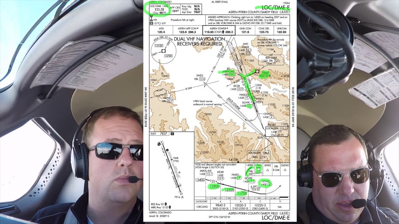 Aspen LOC DME-E and Visual Approach Phenom 300 | Aspen TV